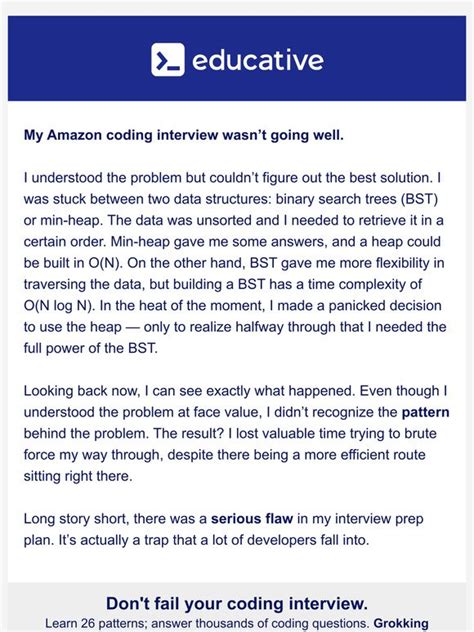 Educative Us Why I Failed My Amazon Coding Interview Dont Make The