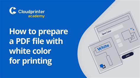 How To Prepare PDF File With White Color Cloudprinter Com