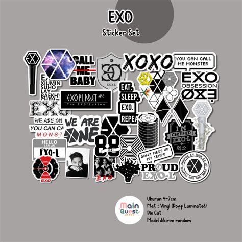 Jual Sticker Exo Sticker Aesthetic Sticker Tumblr Sticker Laptop