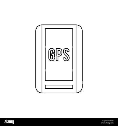 Global Positioning System Icon Outline Style Stock Vector Image And Art Alamy
