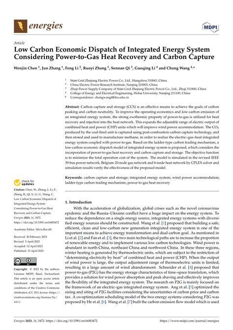 Pdf Low Carbon Economic Dispatch Of Integrated Energy System