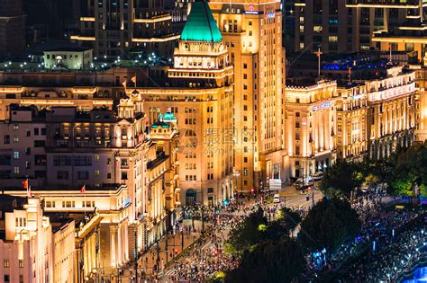 上海外滩万国建筑夜景高清图片下载 正版图片501076034 摄图网