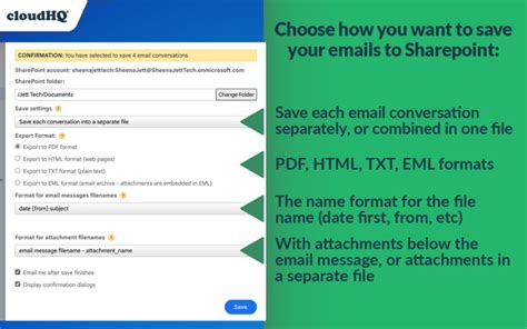 HOW TO Save Emails And Attachments In SharePoint CloudHQ