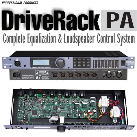loudspeaker management system 2 in 6 out driverack pa dsp digital processor professional sound