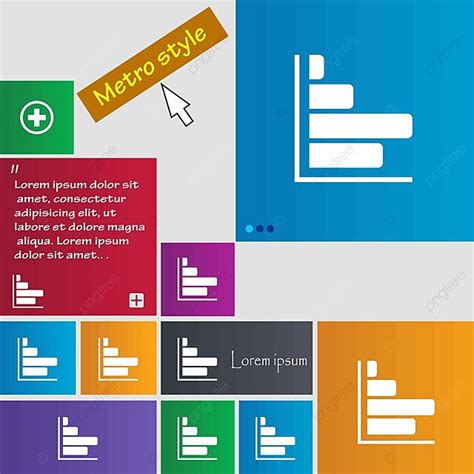 vectorbased modern interface website buttons with cursor pointer infographic icon sign and