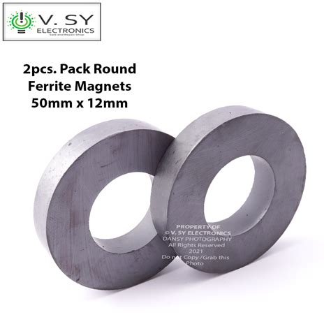 2pcs Or 3pcs Pack 50mm 30mm Round Ferrite Magnet 50mm X 12mm 30mm