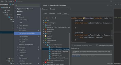 Idea创建servlet模板无法使用idea模板用不了 Csdn博客