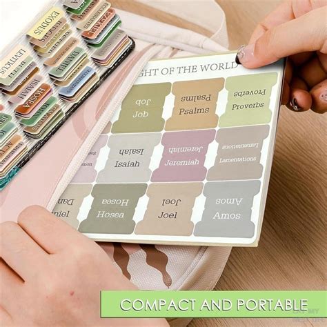 Alphabet Index Labels Bible Classification Bookmarks Waterproof And