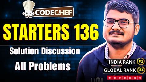 Aryan C On Linkedin Codechef Starters Global Rank India Rank