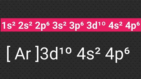 Which Element Has The Electron Configuration Of 1s2 2s2 2p6 3s2 3p6