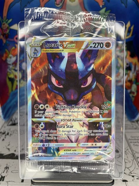 Mavin Sealed Lucario Vstar Swsh291 Black Star Promo Crown Zenith Etb Pokemon Tcg Card