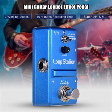 Muslady Loop Station Mini Guitar Looper Effect Ped Grandado