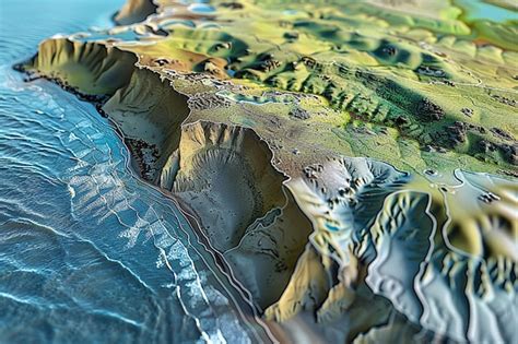 Creating Digital Elevation Models To Visualize Coa Generative Ai Premium Ai Generated Image