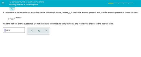 solved o exponential and logarithmic functions finding