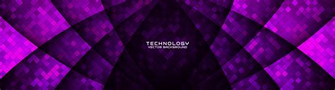 3d Purple Geometric Abstract Background Overlap Layer On Dark Space