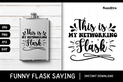 Funny Flask Quotes Svg Alcohol Saying 4 Graphic By Sundiva Design · Creative Fabrica