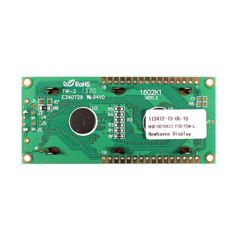 2x16 Character Lcd Fstn Display K1z With Blue Edge Backlight