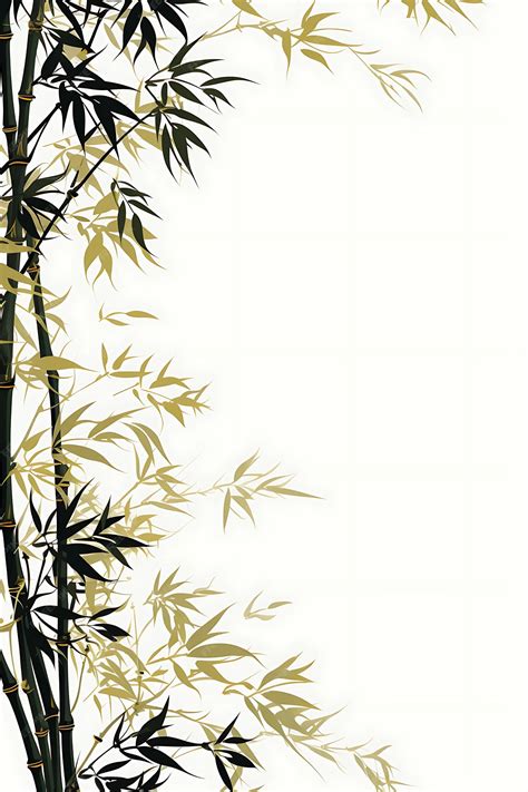 Premium Ai Image Cnc Laser Cut Bamboo Forest Frame Showcasing Tall
