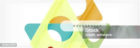기하학적 배경 원형 및 삼각형 모양 배너입니다 브로슈어 또는 전단지 프레 젠 테이 션 및 웹 디자인 레이아웃에 대 한 그림 0