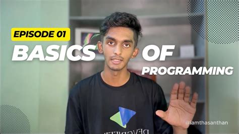 Basics Of Programming Episode 01 Programming Full Course In Tamil