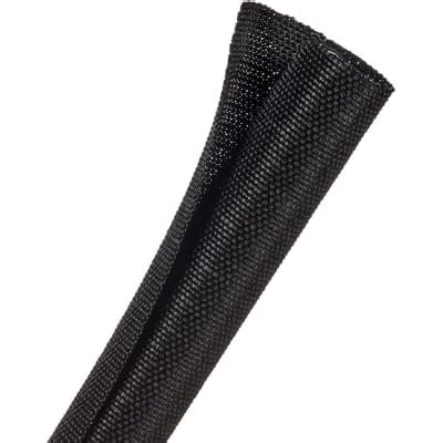 Techflex F6W0 75BK F6 Woven Wrap PT 3 4 Blk 100ft Box RS