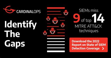 Cardinalops On Linkedin State Of Siem Detection Coverage