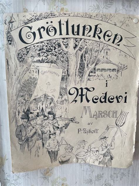 Marschhälsning Från Medevi Brunn Den 1420 Juli Militärmusiksamfundet