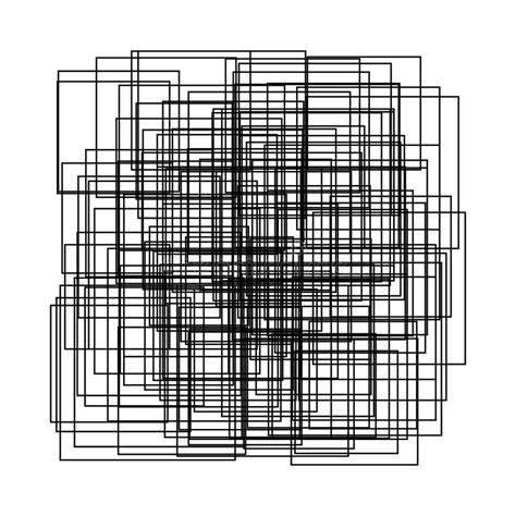 Random Rectangles Structure Vector Composition Pattern Stock Vector