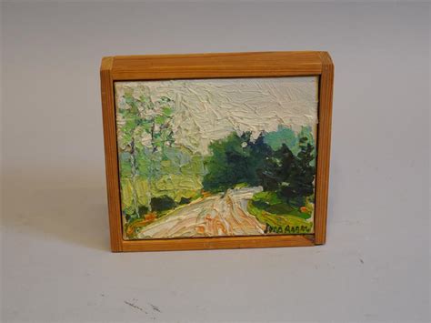 Lars Agger Oljemålnig Sign Lars Agger Duk 14 X 16 Cm Auktionshuset I Örebro Ab