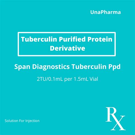 Span Diagnostics Tuberculin Ppd Tuberculin Purified Protein Derivative