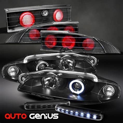 Buy 97 99 Eclipse Black Projector Headlights Altezza Tail Lights