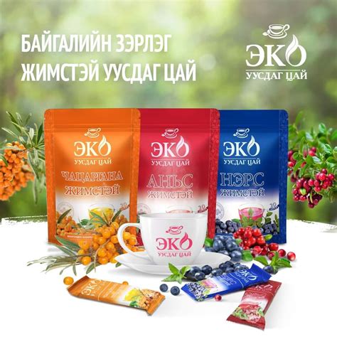 Аранзал партнерс ХХК ЭРДЭНЭТ ХОТОД ЭКО УУСДАГ ЦАЙ Эх Орон дэлгүүрт Байгалийн зэрлэг жимсийг