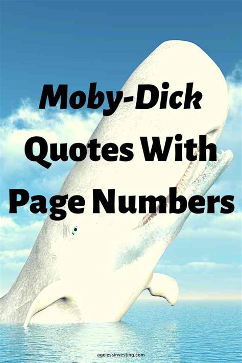 Moby Dick Quotes With Page Numbers By Herman Melville Ageless