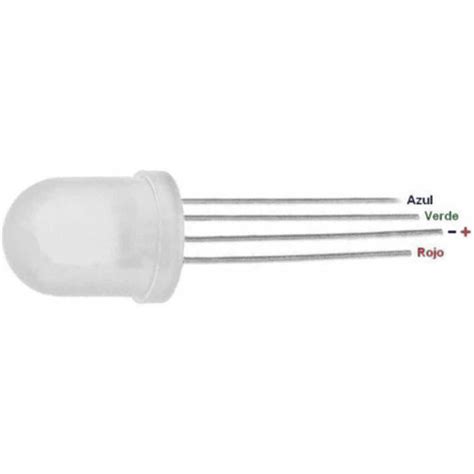 Led Rgb 5mm Ánodo Cátodo Verde Azul Rojo