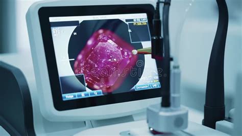 advanced microscope displaying intricate cellular structure analysis in