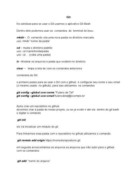 Notebook Git Pdf Informática Tecnologia De Sistema Operacional