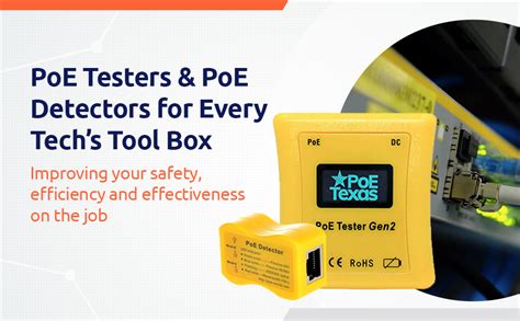 Poe Detector And Poe Tester Gen2 Tool Kit Detect Power On The Network Cable Test