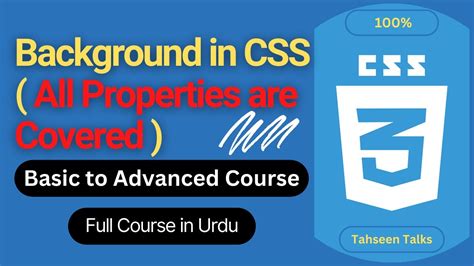 All Background Properties In Css Web Development Tahseen Talks Youtube