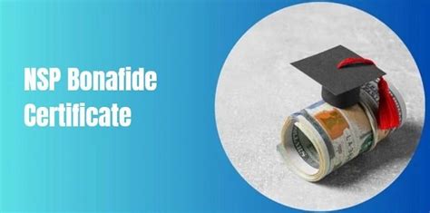 Nsp Bonafide Certificate 2025 Pre Matric And Post Matric