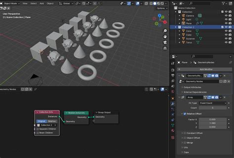 How To Make An Array Out Of Several Objects Modeling Blender