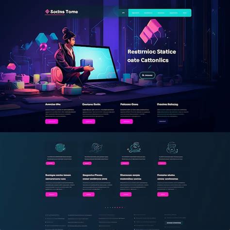 premium photo website layout design of software development ser 2780 creative unique