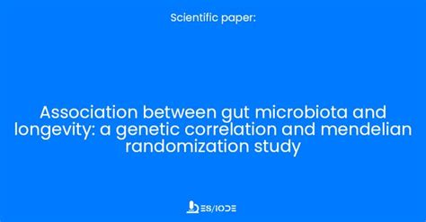 Es Iode On Linkedin Scientific Research Association Between Gut