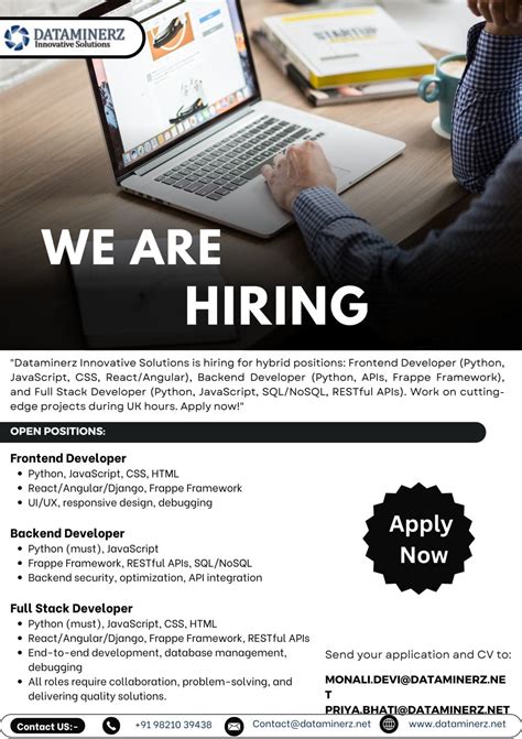 Join Our Team Dataminerz Innovative Solutions