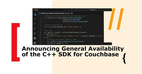 Alexander L On Linkedin Announcing General Availability Of The C Sdk For Couchbase