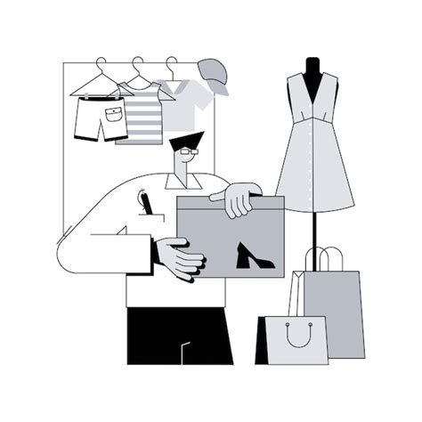Premium Vector Shop Assistant Abstract Concept Vector Illustration