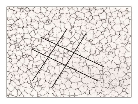 Line Intercept Method Used For The Measurement Of Grain Size Download
