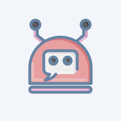 Icon Chatbot Related To Machine Learning Symbol Doodle Style Simple Design Editable Simple