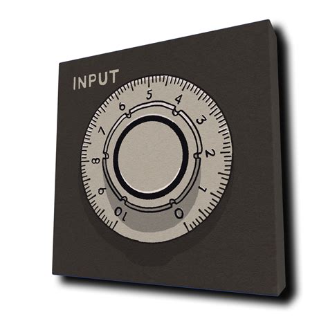 Analog Knob 5 By Analog Prints Square Acoustic Art Panel Psy Acoustics