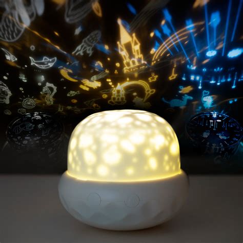 Led Нічник Зіркове небо Проектор Losso дитячий світильник Грибок білого кольору продаж