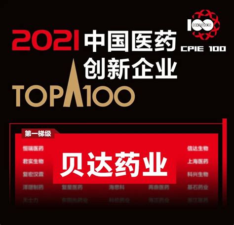 贝达药业荣登“2021中国医药创新企业100强”榜单 贝达药业股份有限公司【官网】